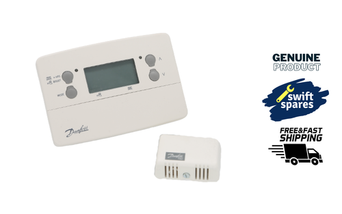 Danfoss TP9000 Programable Room Thermostat with Hot Water Timer 230V ...