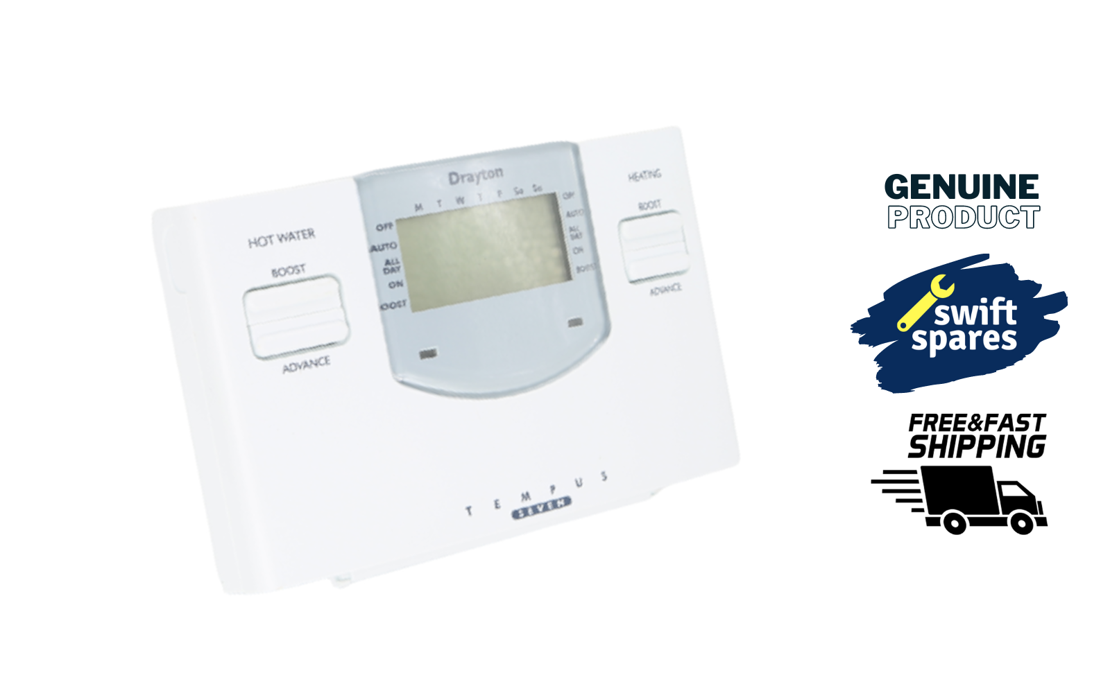 Drayton Tempus Seven 7 Day Central Heating Controller Programmer - NEW ...
