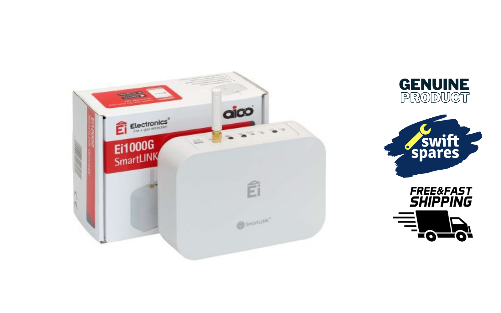 Aico Ei1000G SmartLINK App Gateway MAINS POWERED Rechargeable 9v Batte ...