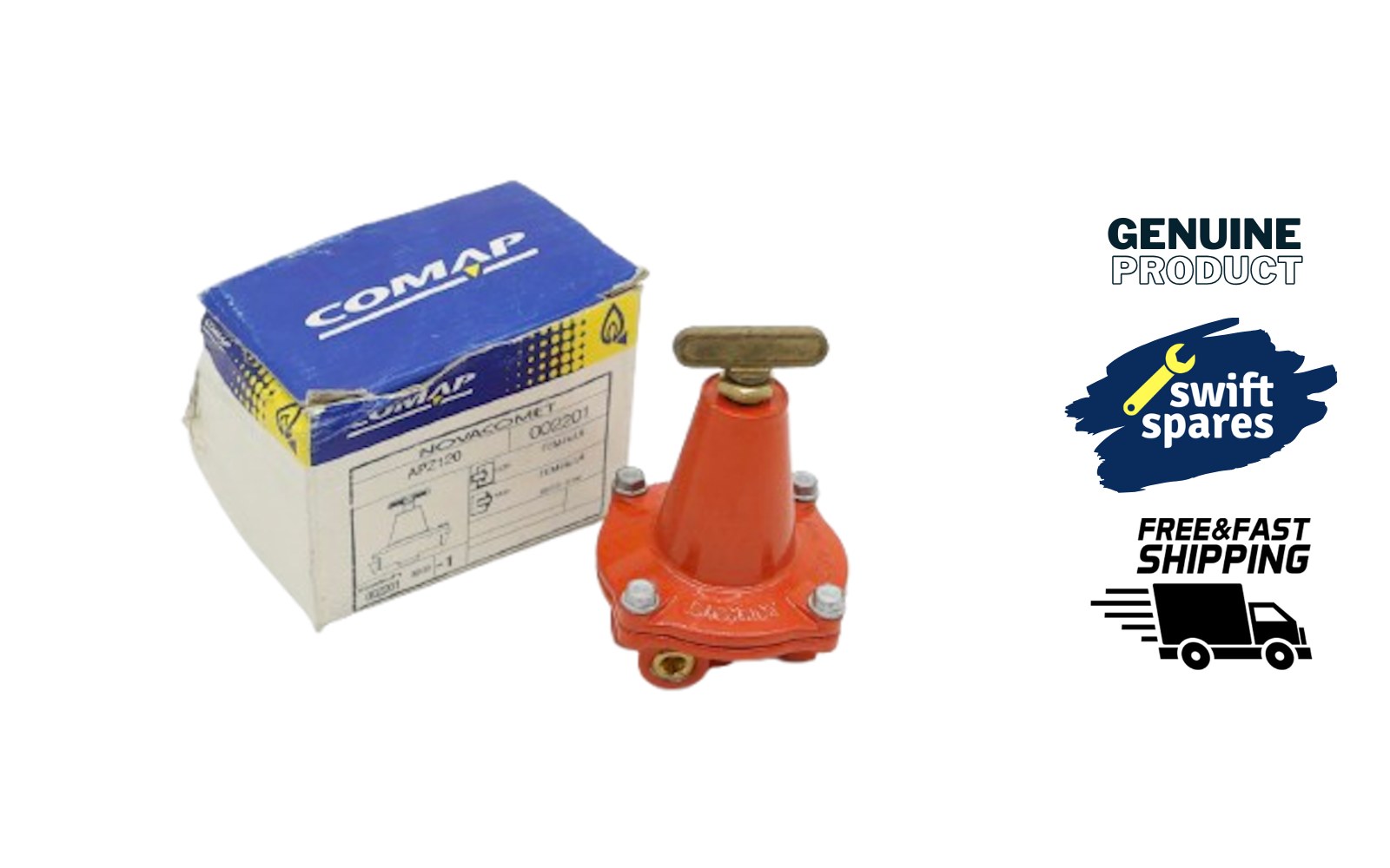 NOVACOMET APZ120 High Pressure Regulator - NEW – Swift Spares Ltd